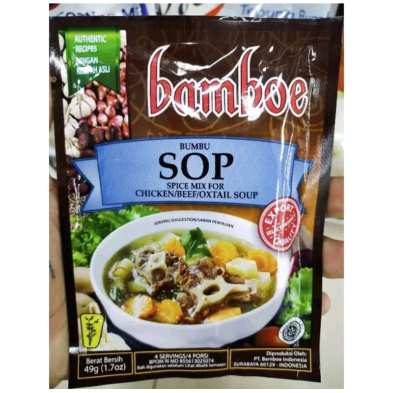 Jual Bamboe bumbu sop sup 49gr sop sapi sop ayam | Shopee Indonesia