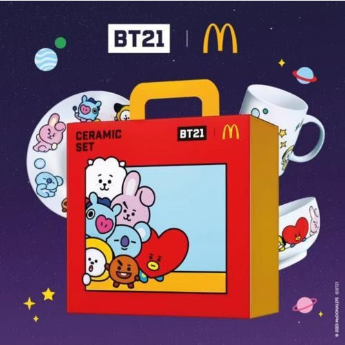 Jual MCD BT21 Ceramic Set Limited Edition | Shopee Indonesia