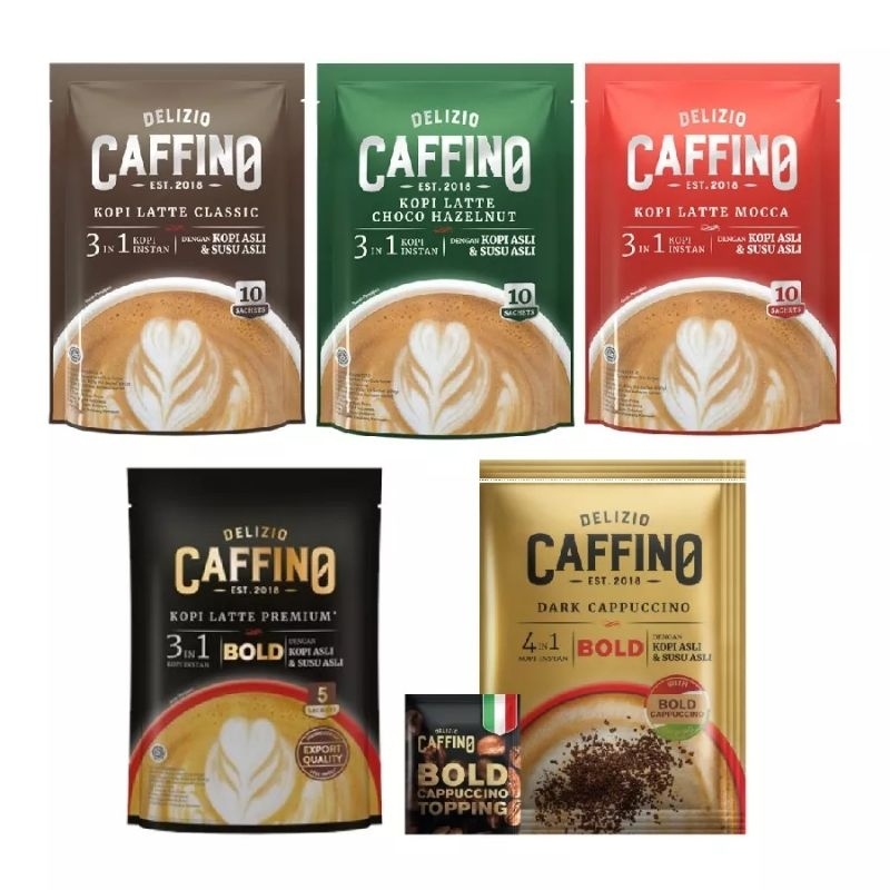 Jual CAFFINO KOPI 3 IN 1 INSTANT dengan varian rasa BOLD / HAZELNUT ...