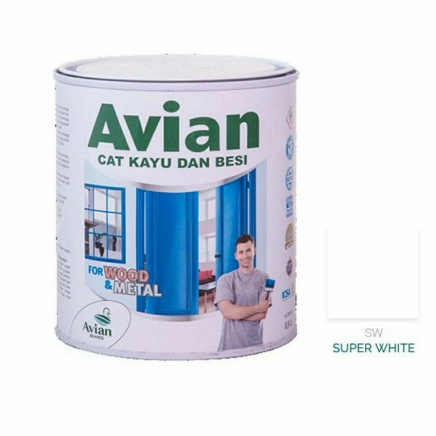 Jual CAT MINYAK KAYU BESI AVIAN 1 KG ALL WARNA READYMIX | Shopee Indonesia