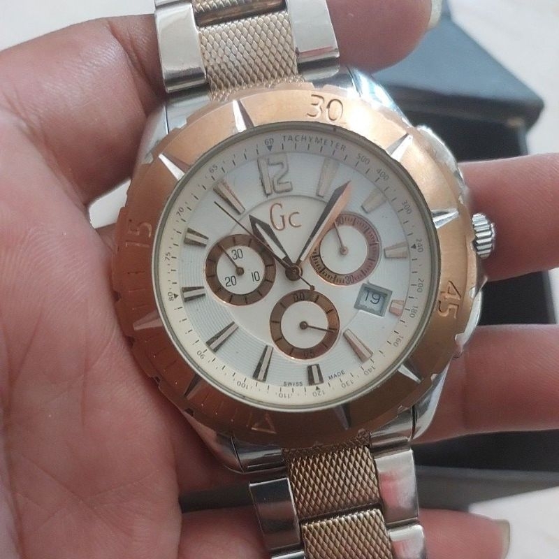 Jual jam tangan original GC guess collection Swiss made chronograph ...