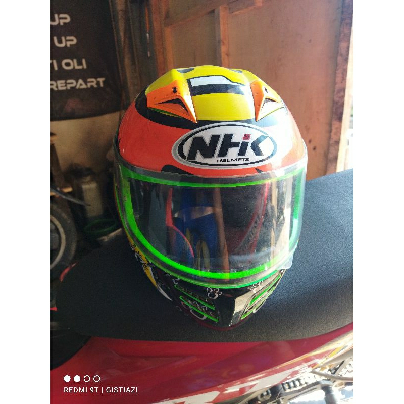 Jual helm NHK terminator gp emot emoticon smile | Shopee Indonesia