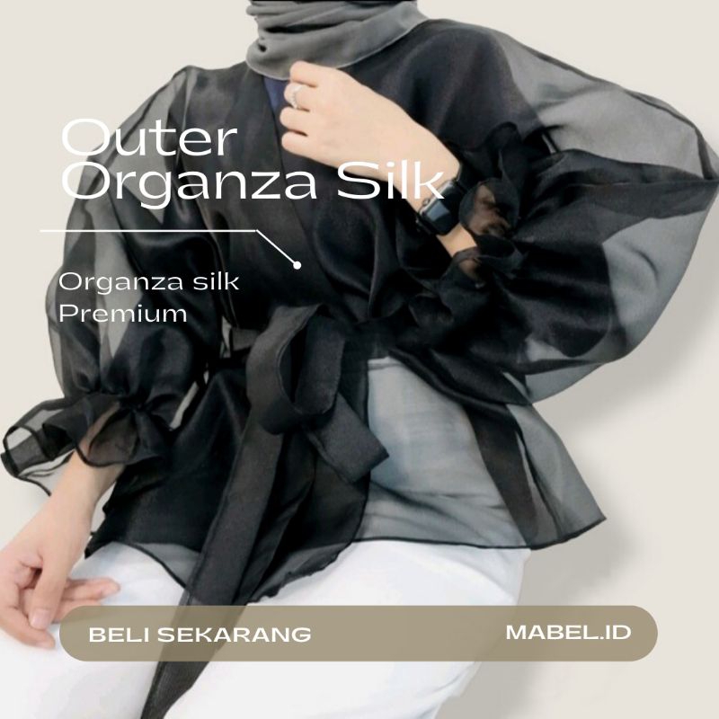 Jual Atasan Outer Organza Ballon with Belt | Shopee Indonesia