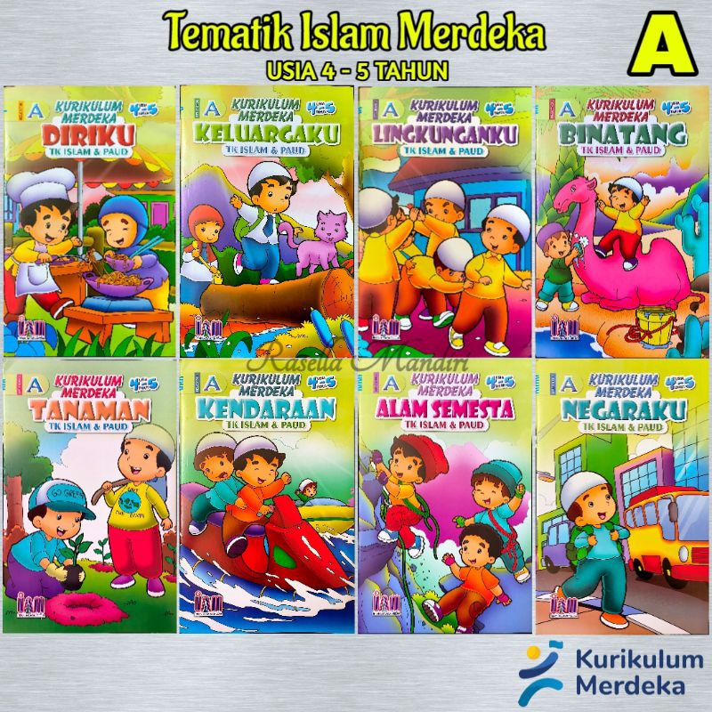 Jual GRATIS BUKU TABUNGAN!!! BUKU PAUD TK ISLAM A TEMATIK MERDEKA RA/TK/PAUD - KURIKULUM MERDEKA ...