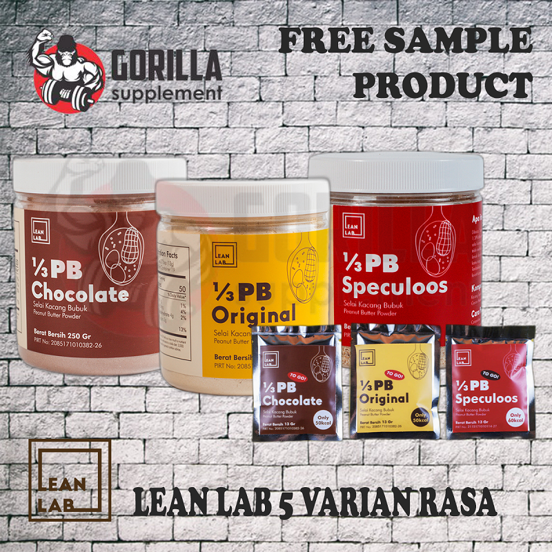 Jual LEAN LAB 1/3 PB Original Hazelnut Coklat Matcha Speculoos Original ...