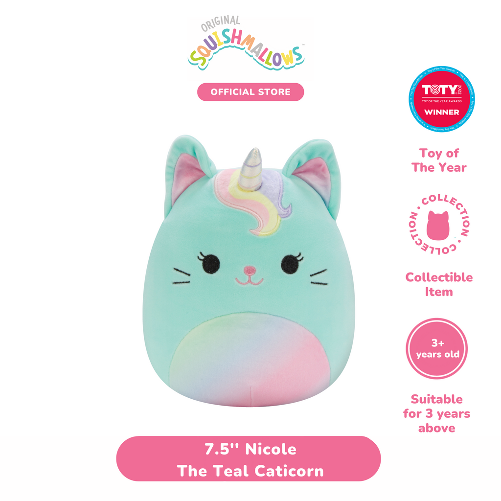 Jual Squishmallows Nicole The Caticorn 7.5 Inch - Plush Toys | Shopee ...