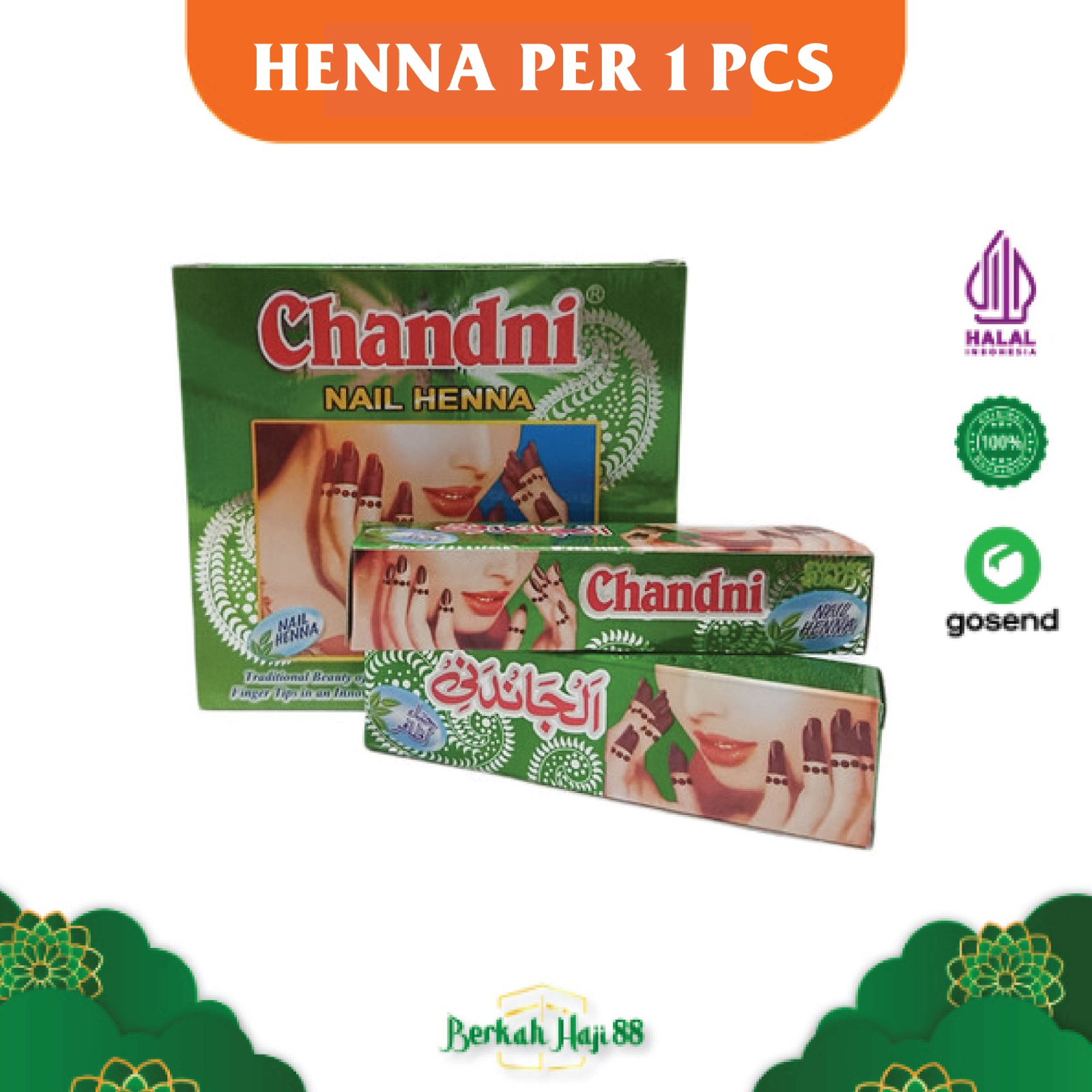 Jual CHANDNI RUHIS RUHI KUKU Nail BPOM 100% HALAL per pcs Satuan Henna ...