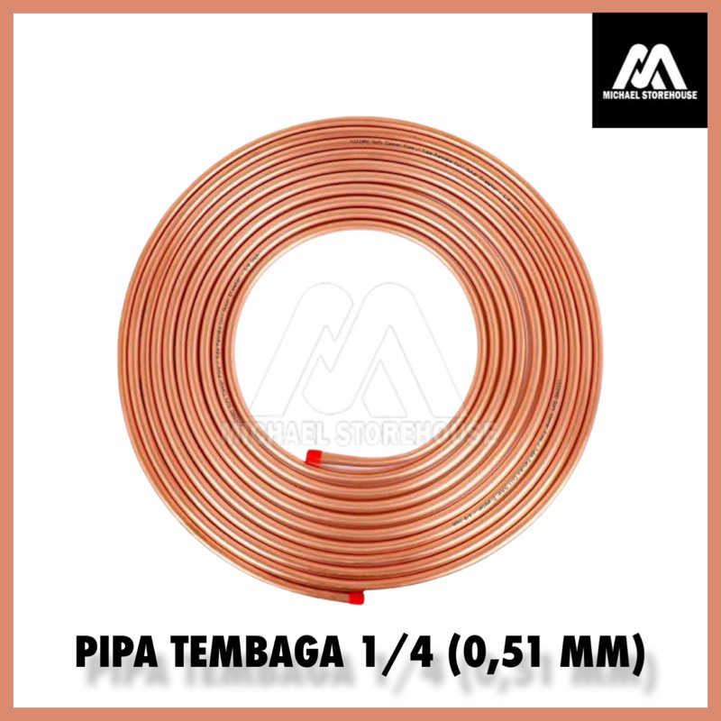 Jual PIPA TEMBAGA 1/4 ROLL 15 METER | Shopee Indonesia