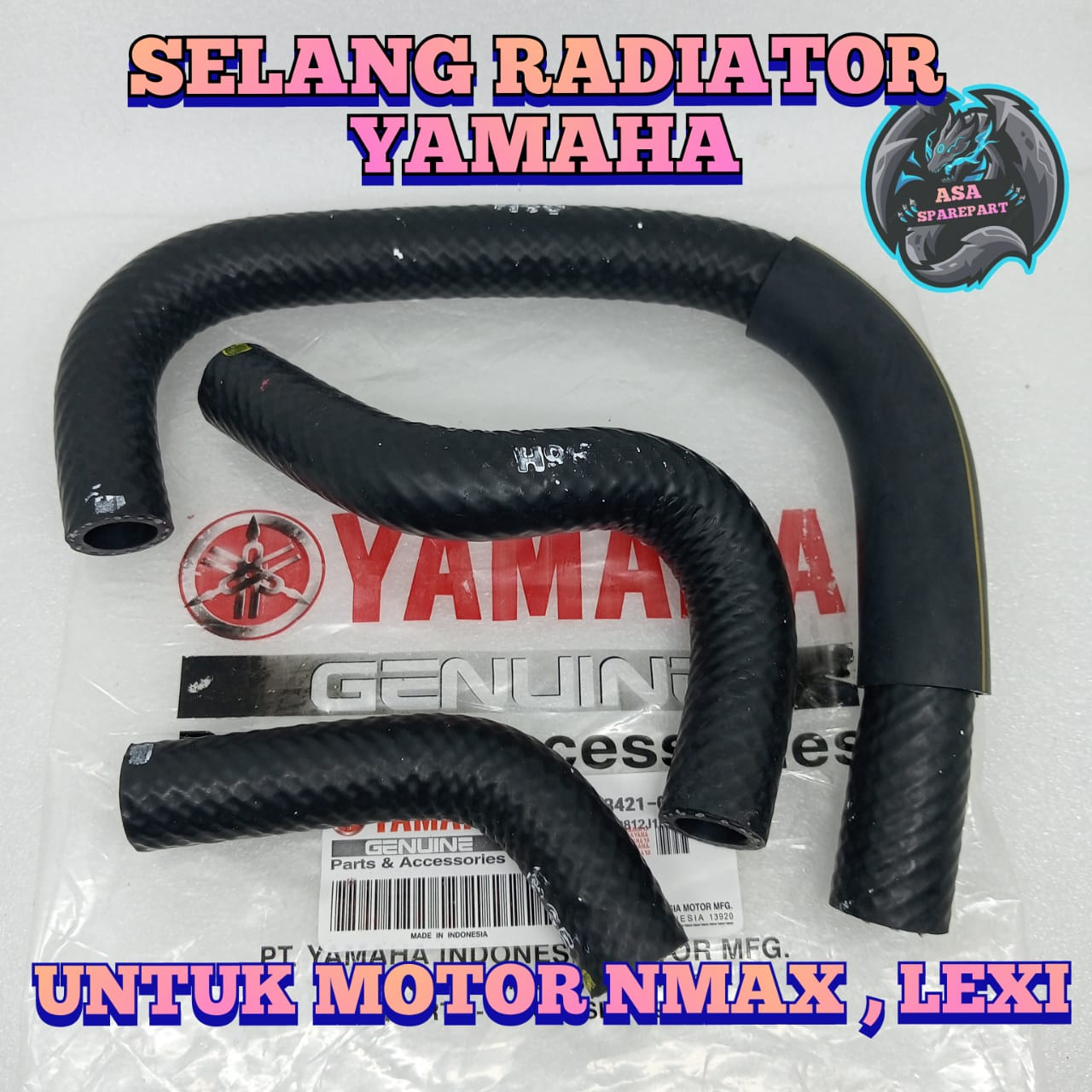 Jual SELANG RADIATOR SATU SET KUALITAS ASLI ORIGINAL YAMAHA UNTUK TIPE MOTOR NMAX , AEROX , LEXI ...