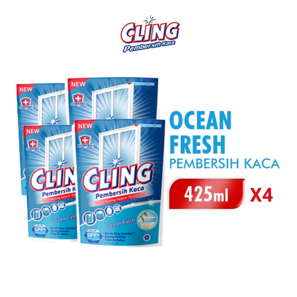 Jual Cling Pembersih Kaca Biru 4 x 425 mL | Shopee Indonesia