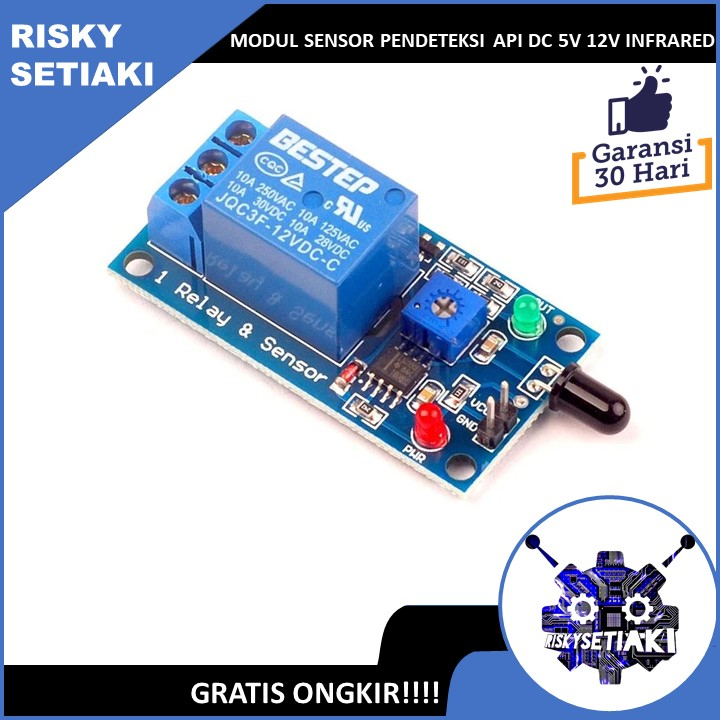 Jual Modul Sensor Pendeteksi Api Dc 5v 12v Infrared Flame Sensor Shopee Indonesia
