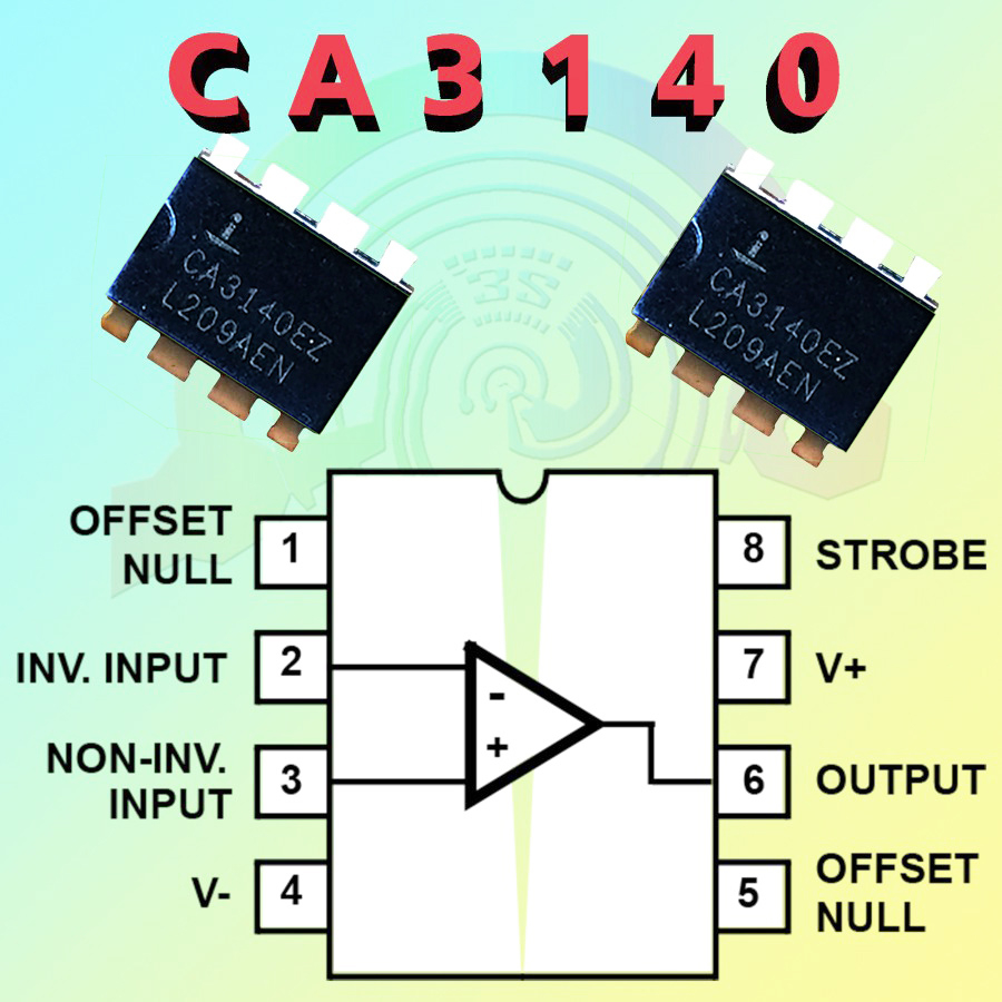 Jual CA3140 BiMOS 4.5MHz, Operational Amplifier with MOSFET Input/Bipolar | Shopee Indonesia