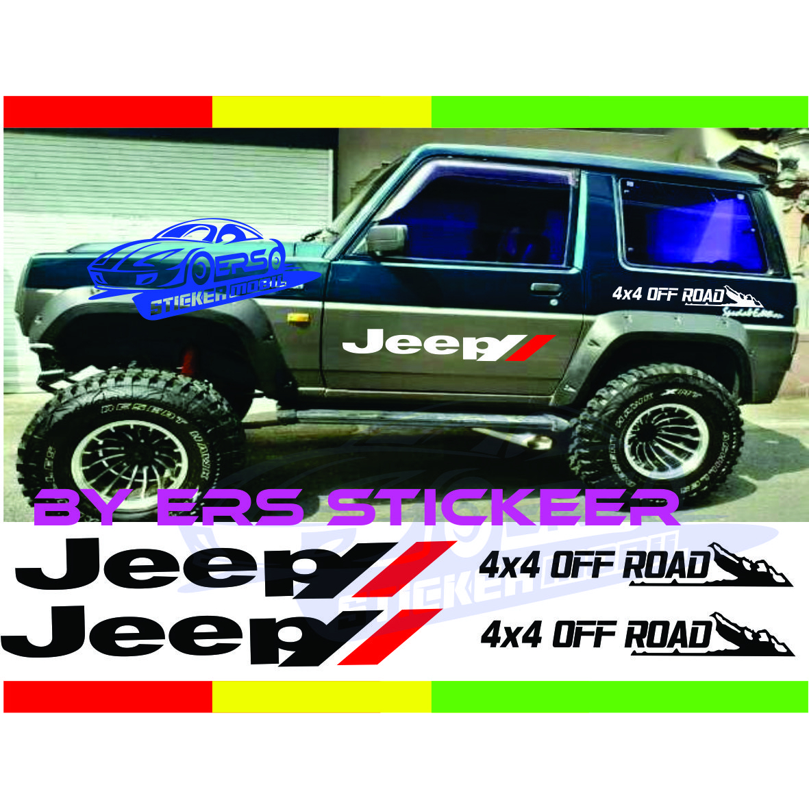 Jual PROMO STIKER sticker CUTING STICKER MOBIL SUZUKI JIMNY JEEP VEROZA ...