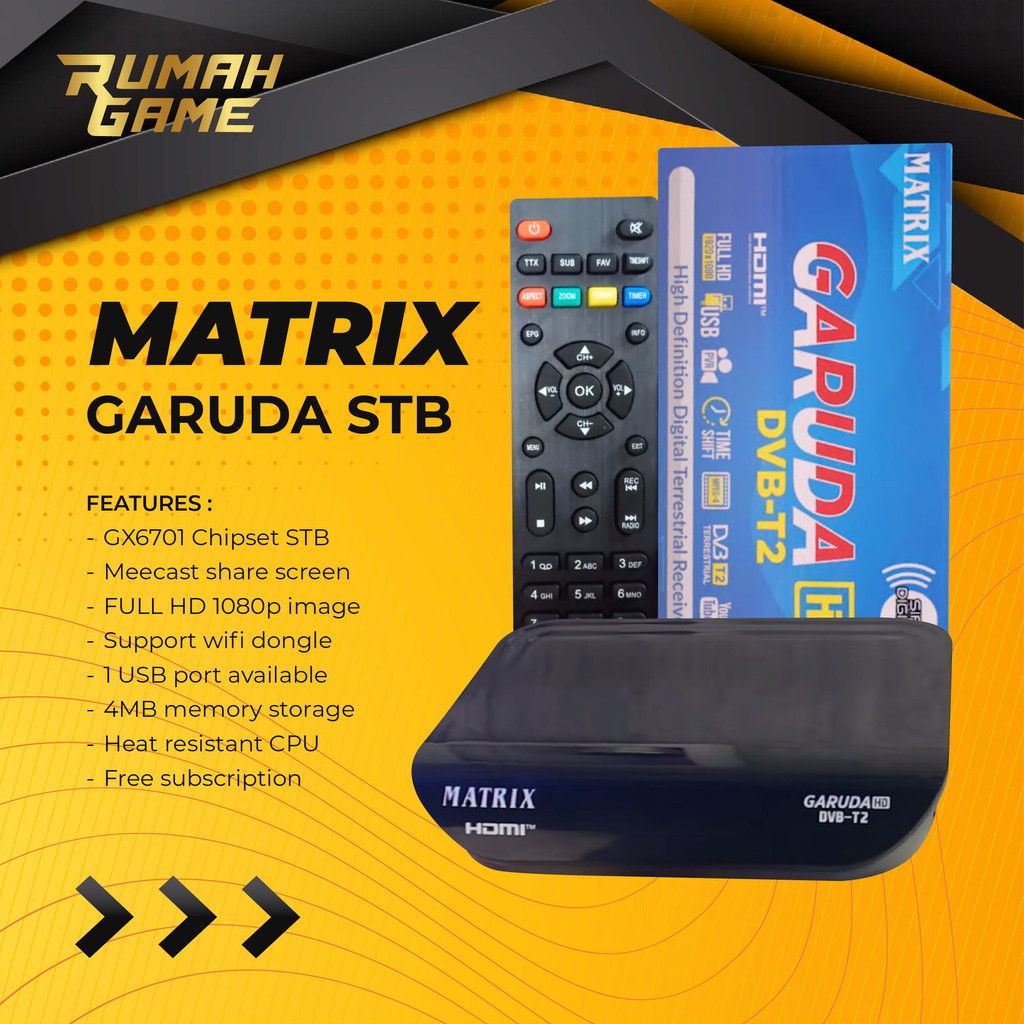 Jual Set Top Box MATRIX Garuda DVB-T2 Digital TV KOMINFO Resmi | Shopee Indonesia