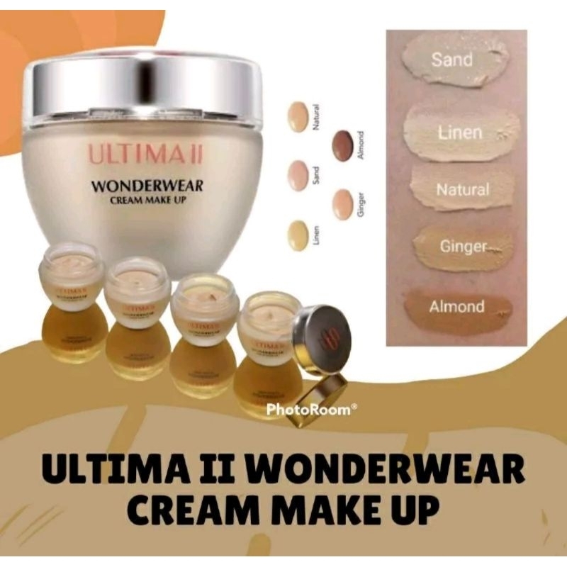 Jual ULTIMA II WONDERWEAR CREAM MAKE UP (Gentong) | Shopee Indonesia