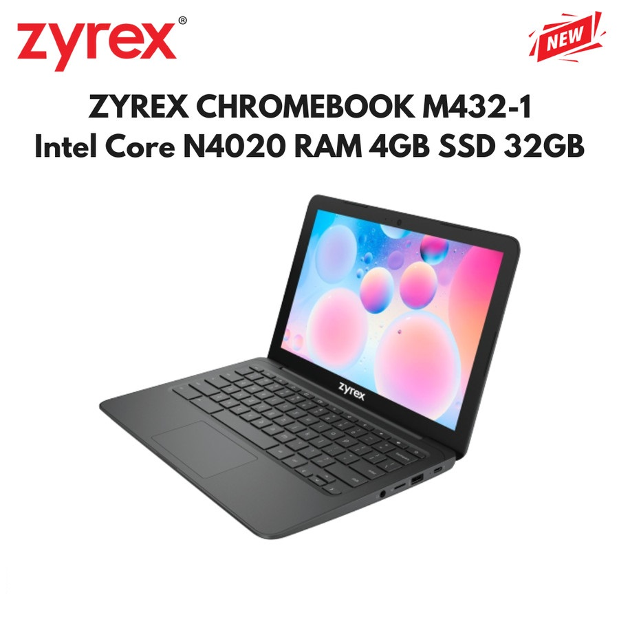 Jual ZYREX CHROMEBOOK M432-1 Intel Core N4020 RAM 4GB SSD 32GB | Shopee Indonesia