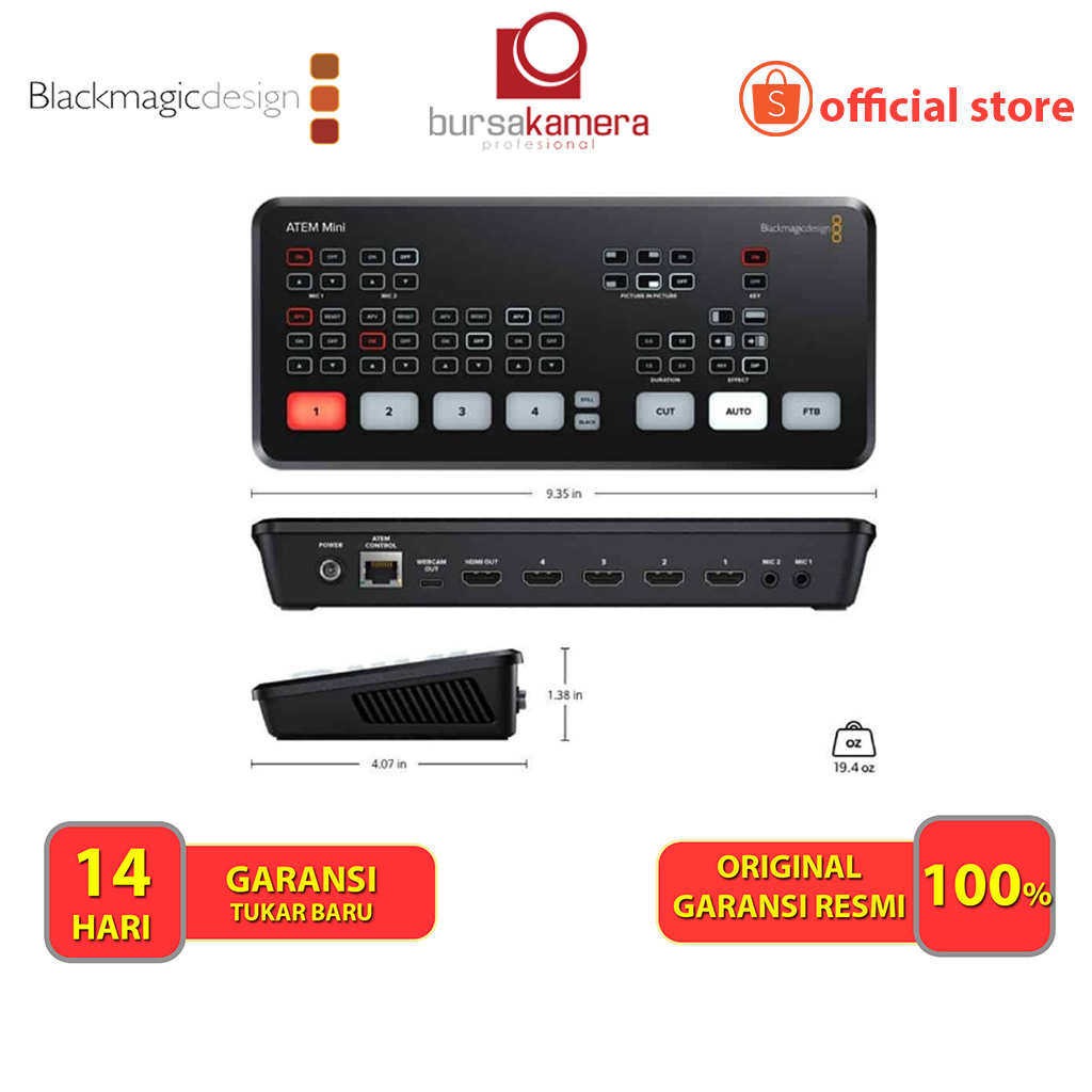 Jual Blackmagic / Black Magic Design ATEM Mini HDMI Live Stream ...