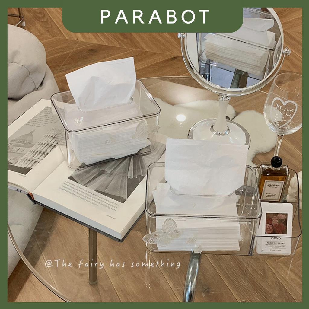 Jual [Parabot] Tempat Tissue Akrilik Kotak Tisu Transparan | Shopee ...