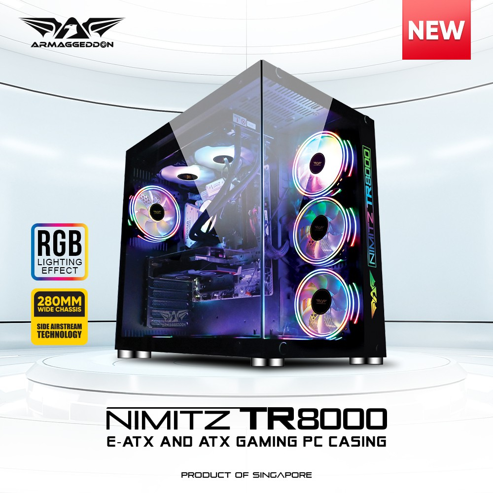 Jual Armaggeddon Casing Gaming Nimitz TR 8000 Extended ATX and E-ATX ...