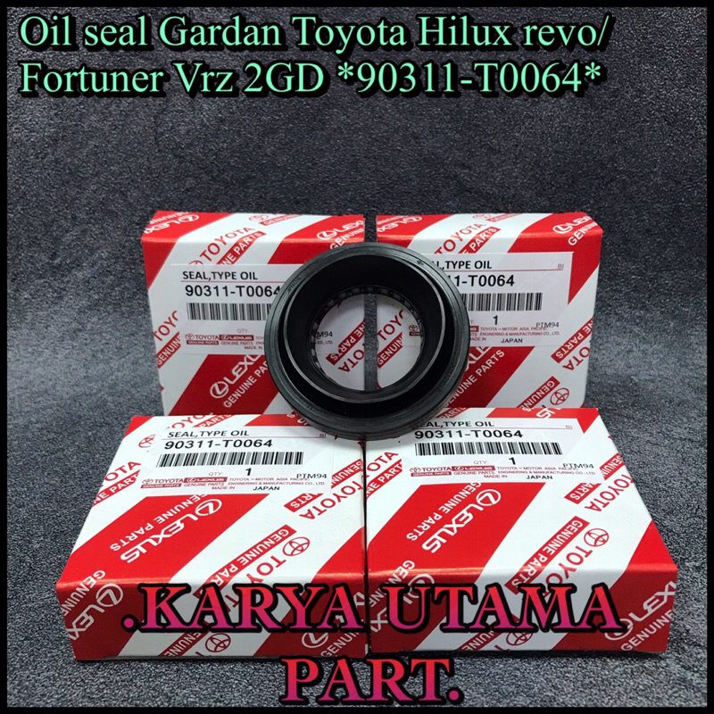 Jual Oil seal Gardan Toyota Hilux Revo/Fortuner Vrz 2GD/90311-T0064 ...