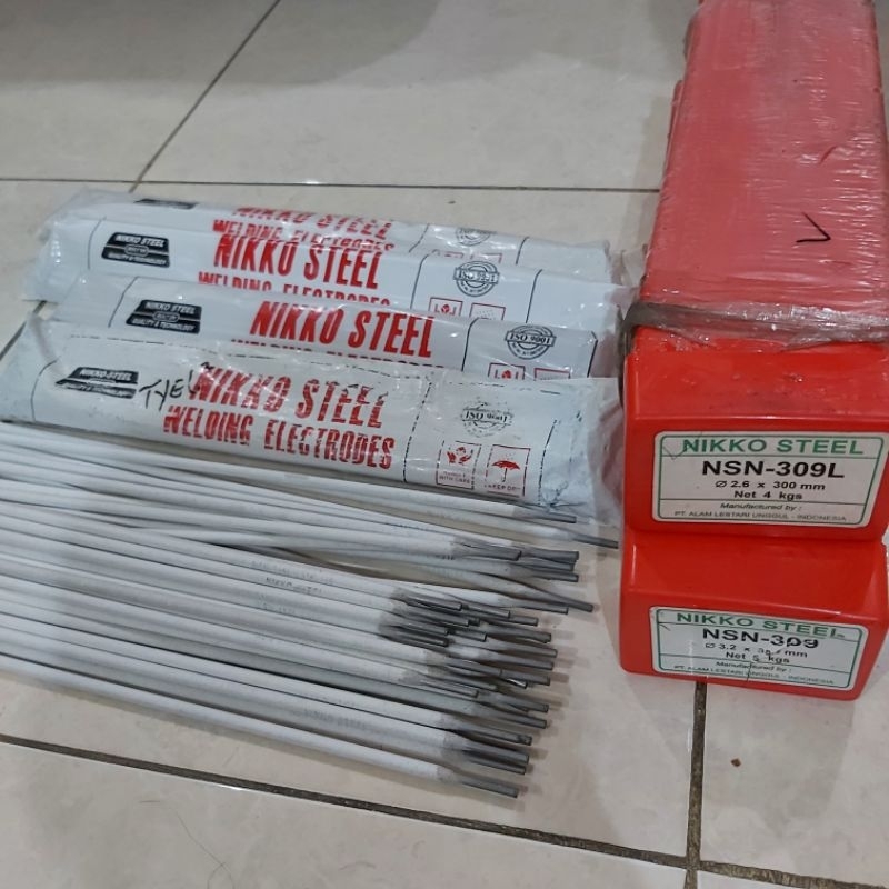 Jual KAWAT LAS STAINLESS NIKKO STEEL NSN 316L 3,2 x 350MM | Shopee Indonesia