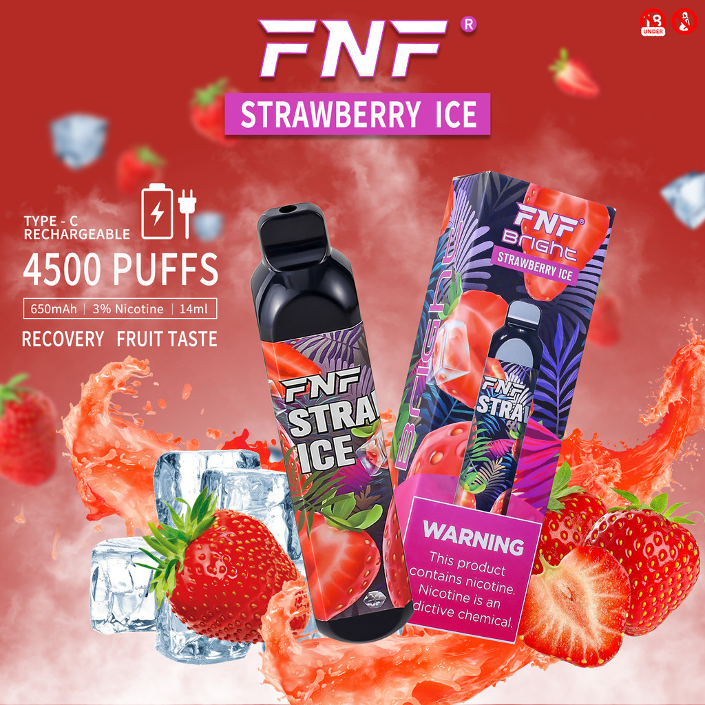 Jual FNF Type-C Disposable Pods 4500 Puffs Grape Ice Flavor Vape Plus ...