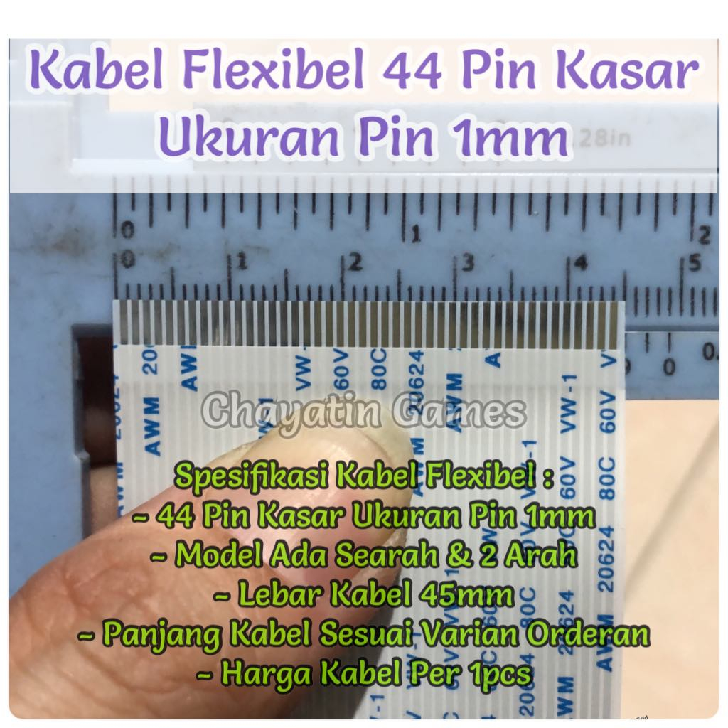 Jual Kabel Flexibel 44 Pin Kasar Model & Panjang Varian Ukuran Pin 1mm ...