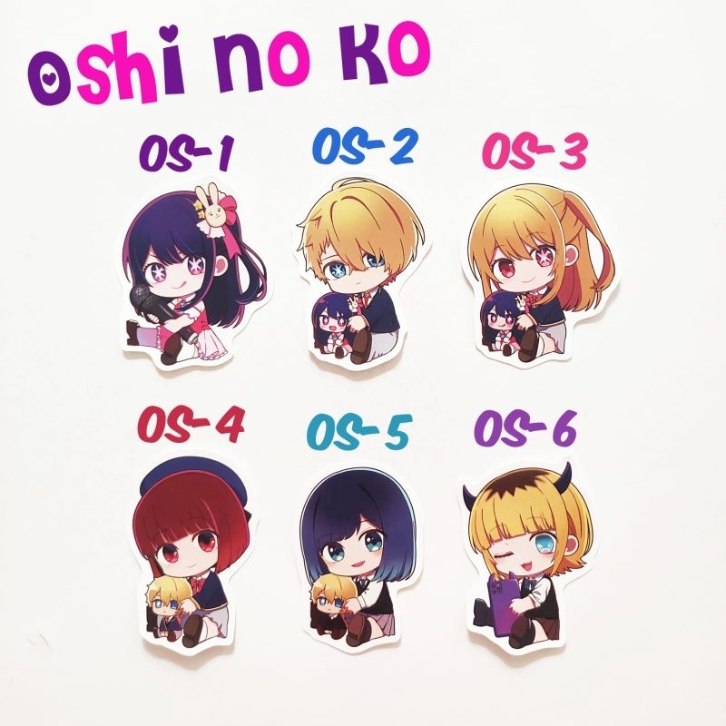 Jual Sticker Anime Oshi no Ko 1 Hoshino Ai Aqua Ruby Kana Akane Memcho ...