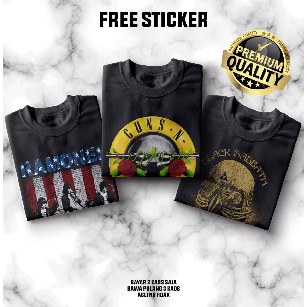 Jual PAKET HEMAT (BEBAS PILIH 3 KAOS) - Kaos Musik Kaos Band /SABLON ... Jual PAKET HEMAT (BEBAS PILIH 3 KAOS) - Kaos Musik Kaos Band /SABLON ...