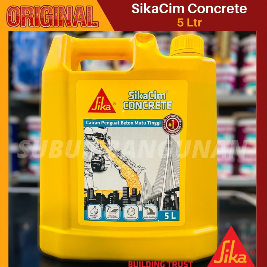 Jual SikaCim Concrete Additive 5 Ltr / Obat Cor Beton Sika Cim Concrete 5 L | Shopee Indonesia