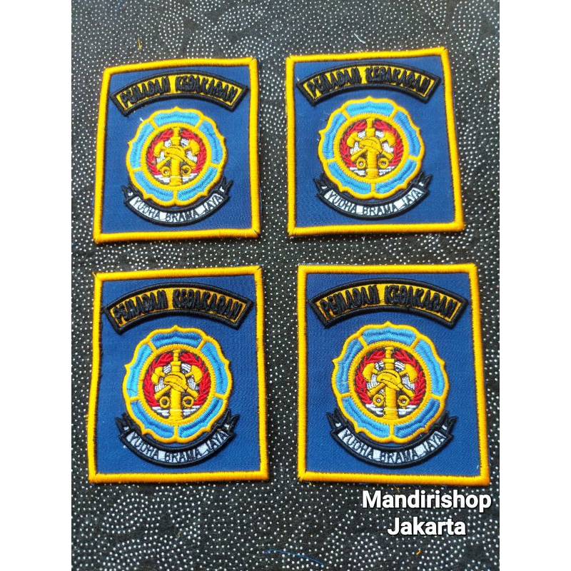 Jual LOGO PEMADAM/DAMKAR LENGAN YBJ ECER/SATUAN ATRIBUT BORDIR TIMBUL ...