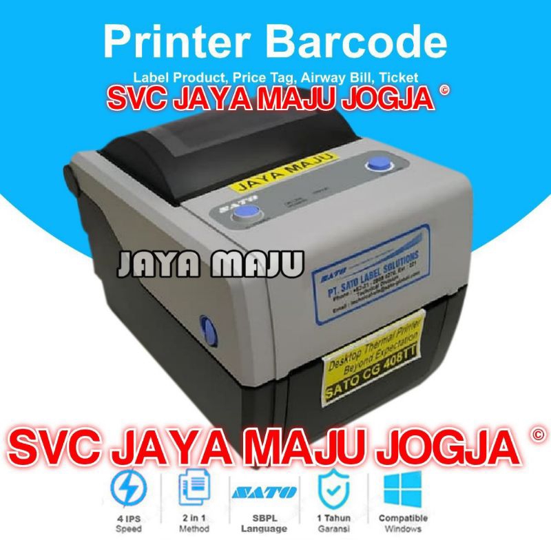 Jual SATO CG 408 TT - USB PARALLEL LPT // USB SERIAL RS232 - 203 DPI ...