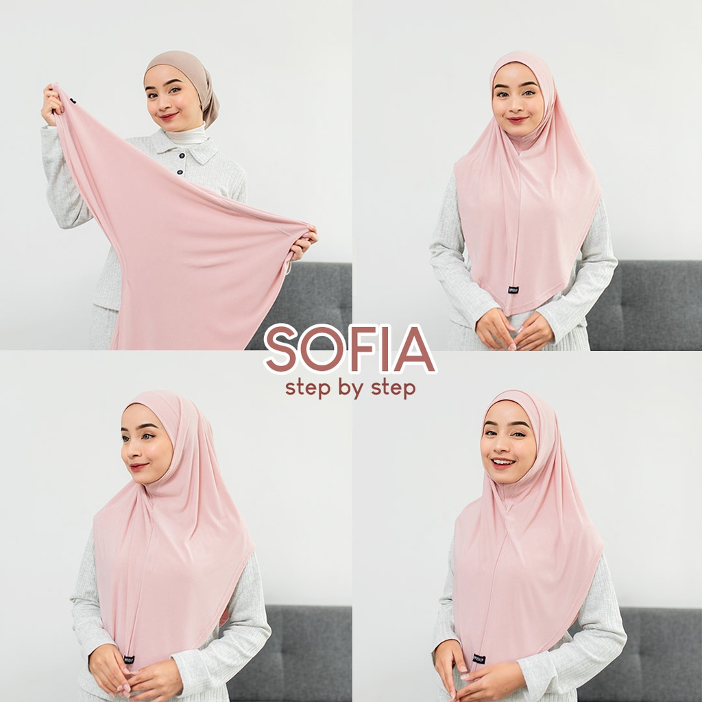 Jual YEPPU Sofia Instant Hijab Instant Bahan Jersey | Shopee Indonesia