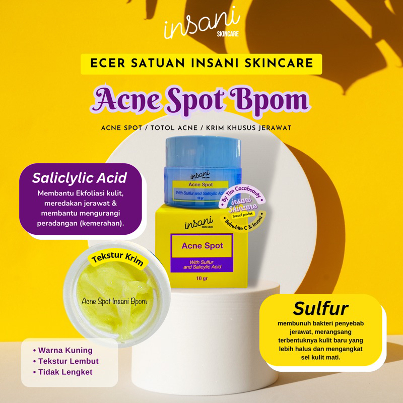 Jual Acne Spot | Totol Acne | Insani Skincare | X Bebwhite C ( Obat ...