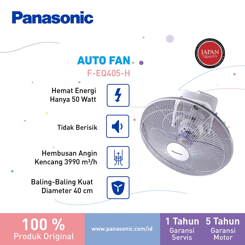 Jual PANASONIC ORBIT FAN EQ 405 | KIPAS PLAFON 16 INCH | Shopee Indonesia