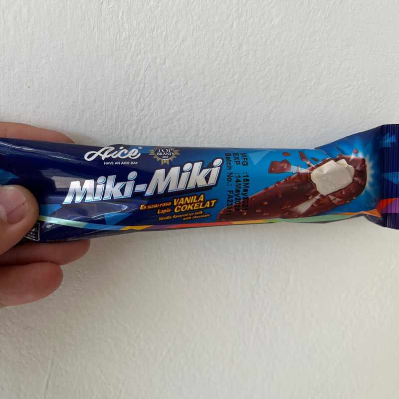 Jual Es Krim Aice Miki-Miki Double Choco & Vanilla | Shopee Indonesia