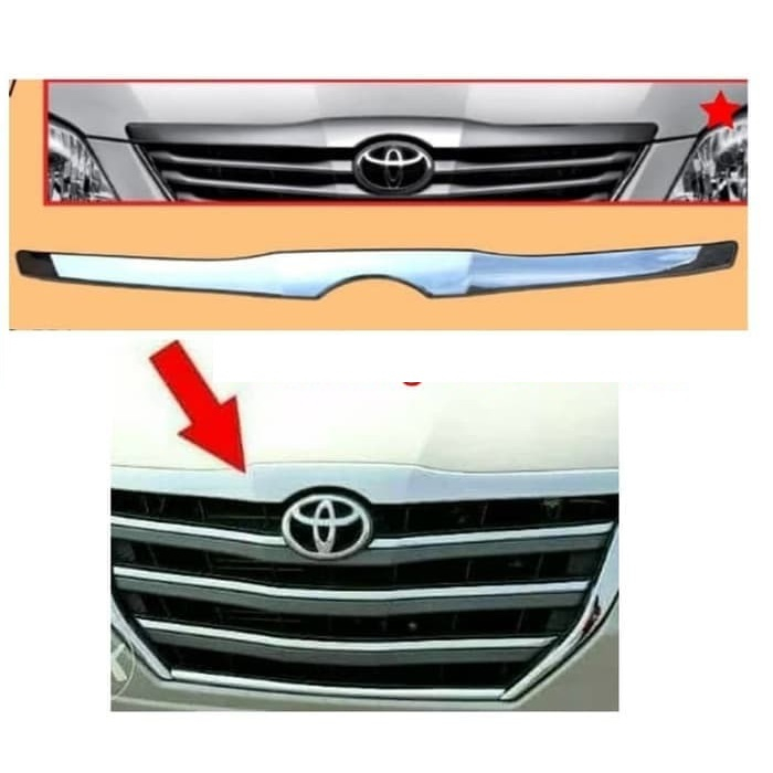 Jual Hood Moulding Lis Kap Mesin Toyota Innova Grand Barong 2012 2013 ...
