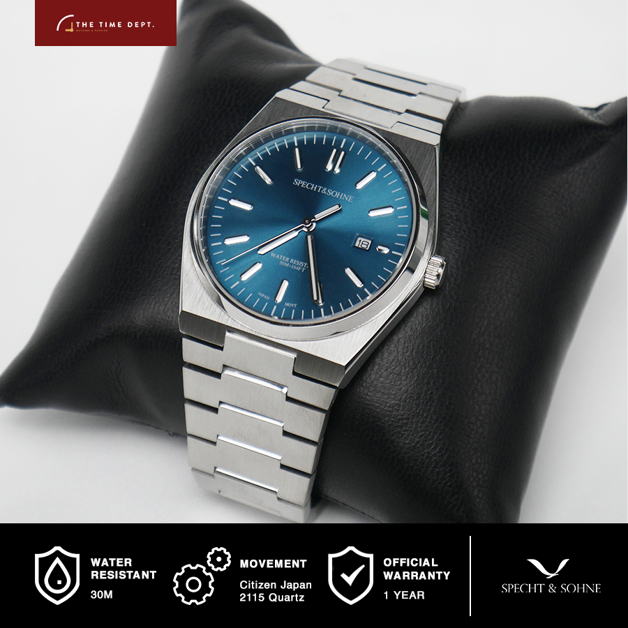 Jual Specht & Sohne SP0002 Quartz Jam Tangan Fashion Pria Biru Langit Light Blue | Shopee Indonesia