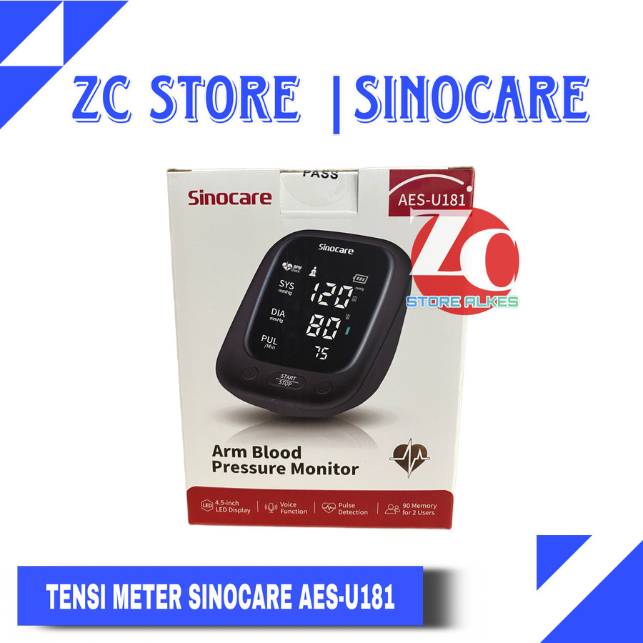 Jual Sinocare AES-U181 Alat Cek Tekanan Darah Otomatis | Shopee Indonesia