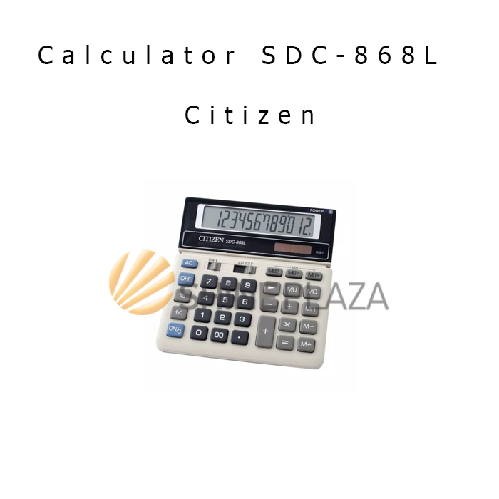 Jual Calculator Pasar Citizen 12 Digit SDC-868L - Kalkulator Citizen ...