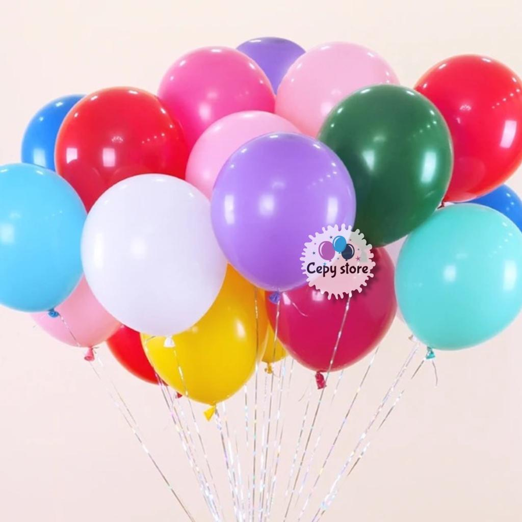 Jual Balon Latex Doff / Balon Latex Doff Aneka Warna Per Pack (100pcs ...