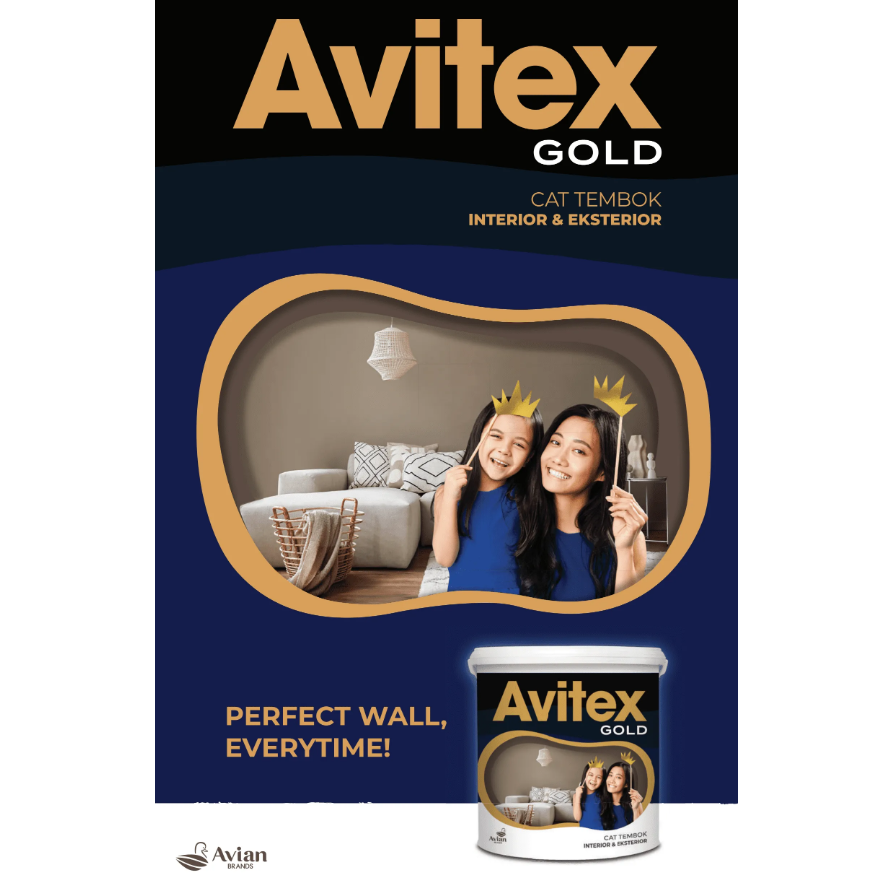 Jual CAT TEMBOK AVITEX GOLD 5KG CAT EXTERIOR INTERIOR BISA REQUEST ...