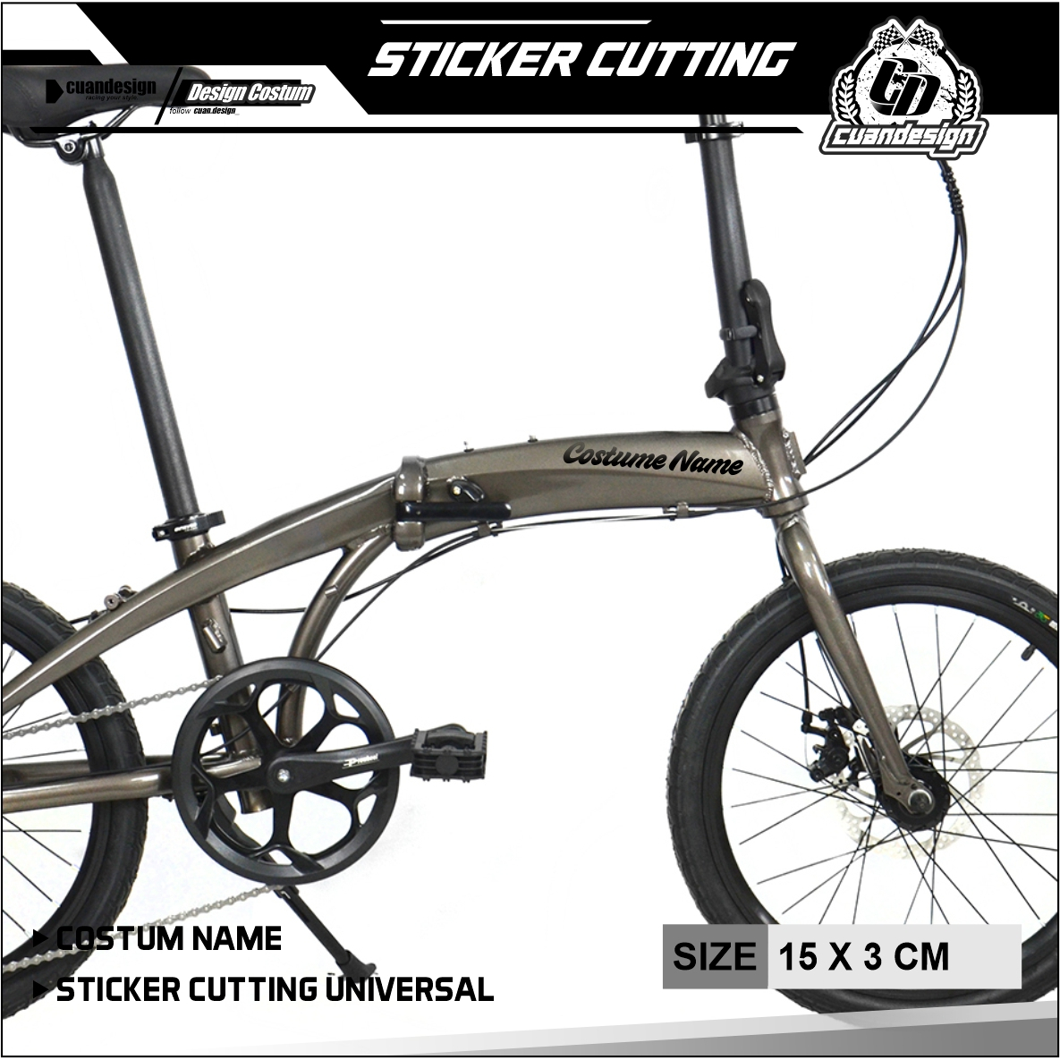 Jual STIKER NAMA STICKER CUSTOM BATANG SEPEDA STIKER NAMA UNTUK MOTOR ...