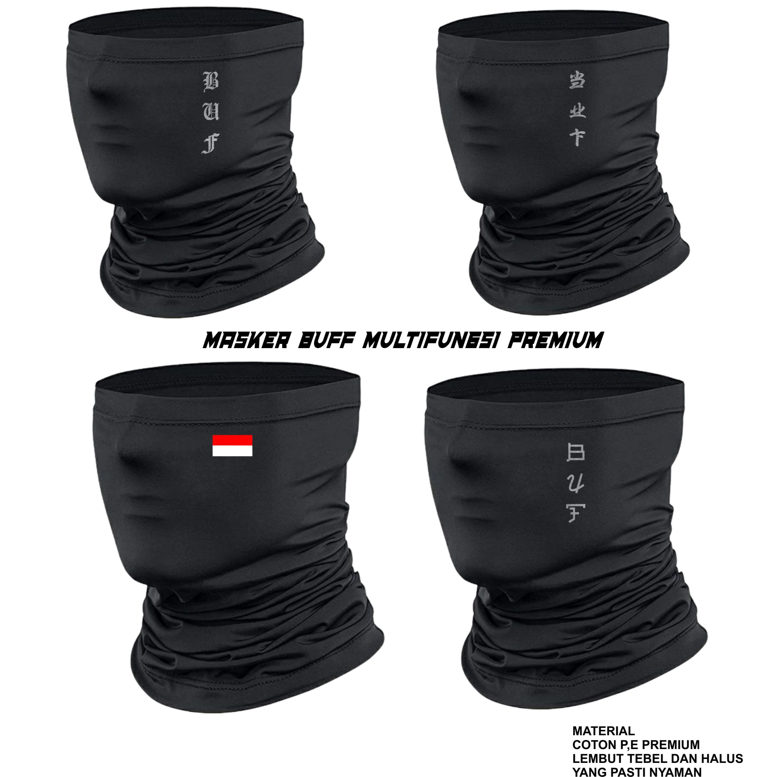 Jual Masker Buff Bandana Multifungsi Premium Kata Jepang Dan Lain Lain Terbaru | Shopee Indonesia