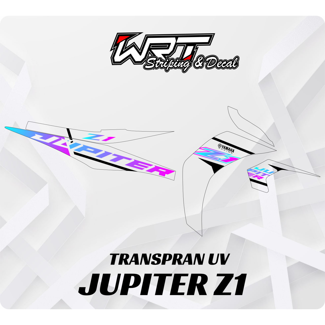 Jual Striping Transparan Jupiter Z1-Stiker Decal Jupiter Z1 Simpel race ...