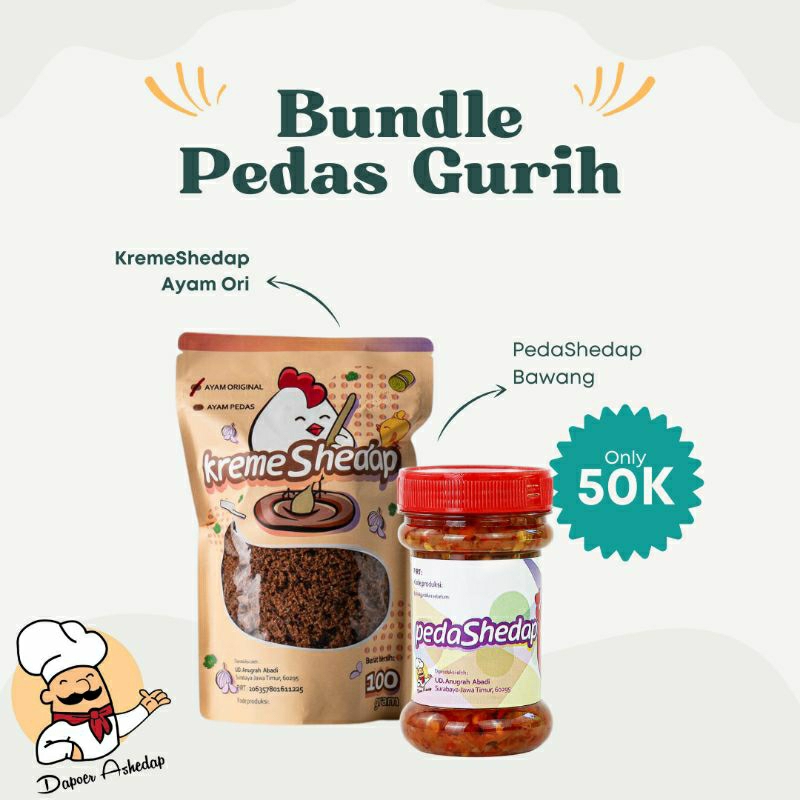 Jual BUNDLING PEDAS GURIH Sambal PedaShedap Bawang dan KremeShedap Ayam ...