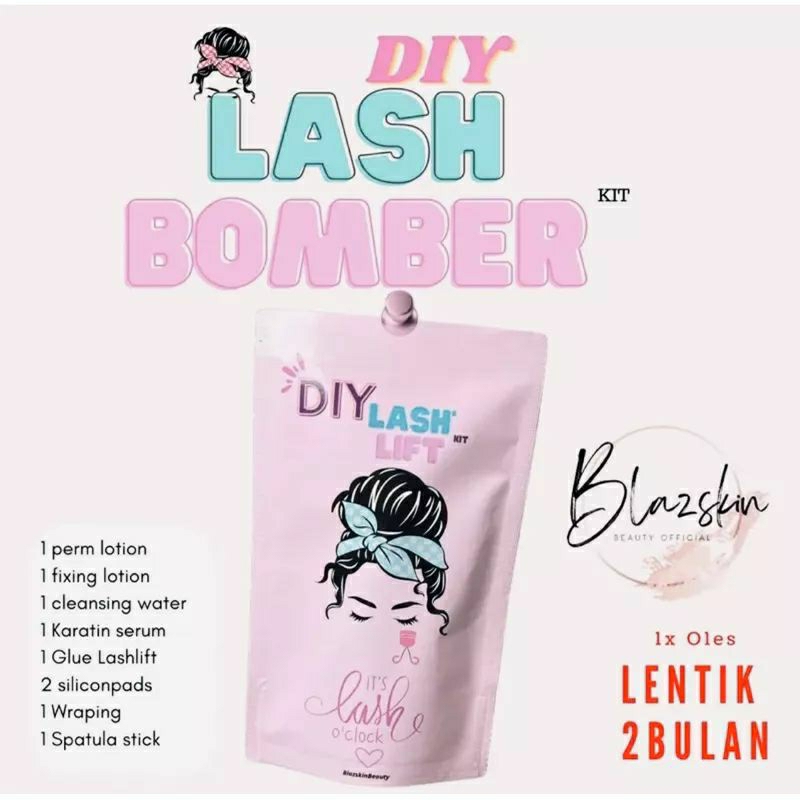 Jual DIY LASH LIFT BOMBER kit + TINT by BLAZSKIN BEAUTY pelentik bulu ...