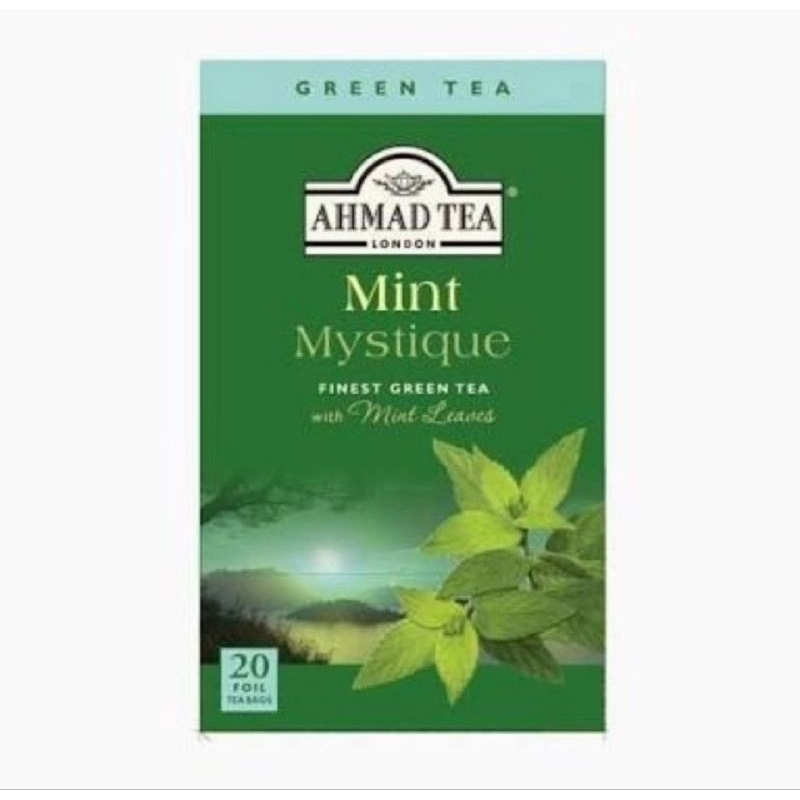 Jual SACHET Ahmad Tea London Green Tea MINT MYSTIQUE Teh Hijau Diet ...