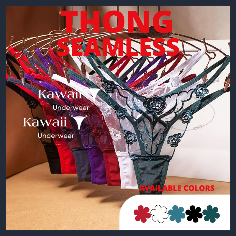 Jual KAWAII - Lace Thong Beautiful Design G-String Pattern | Shopee ...