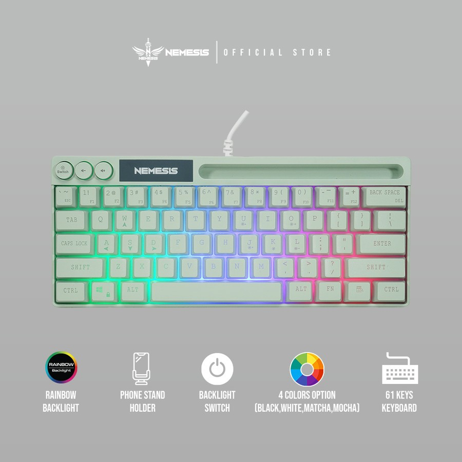 Jual NYK Nemesis Eris K06 / K-06 Membrane Gaming Keyboard With Phone ...